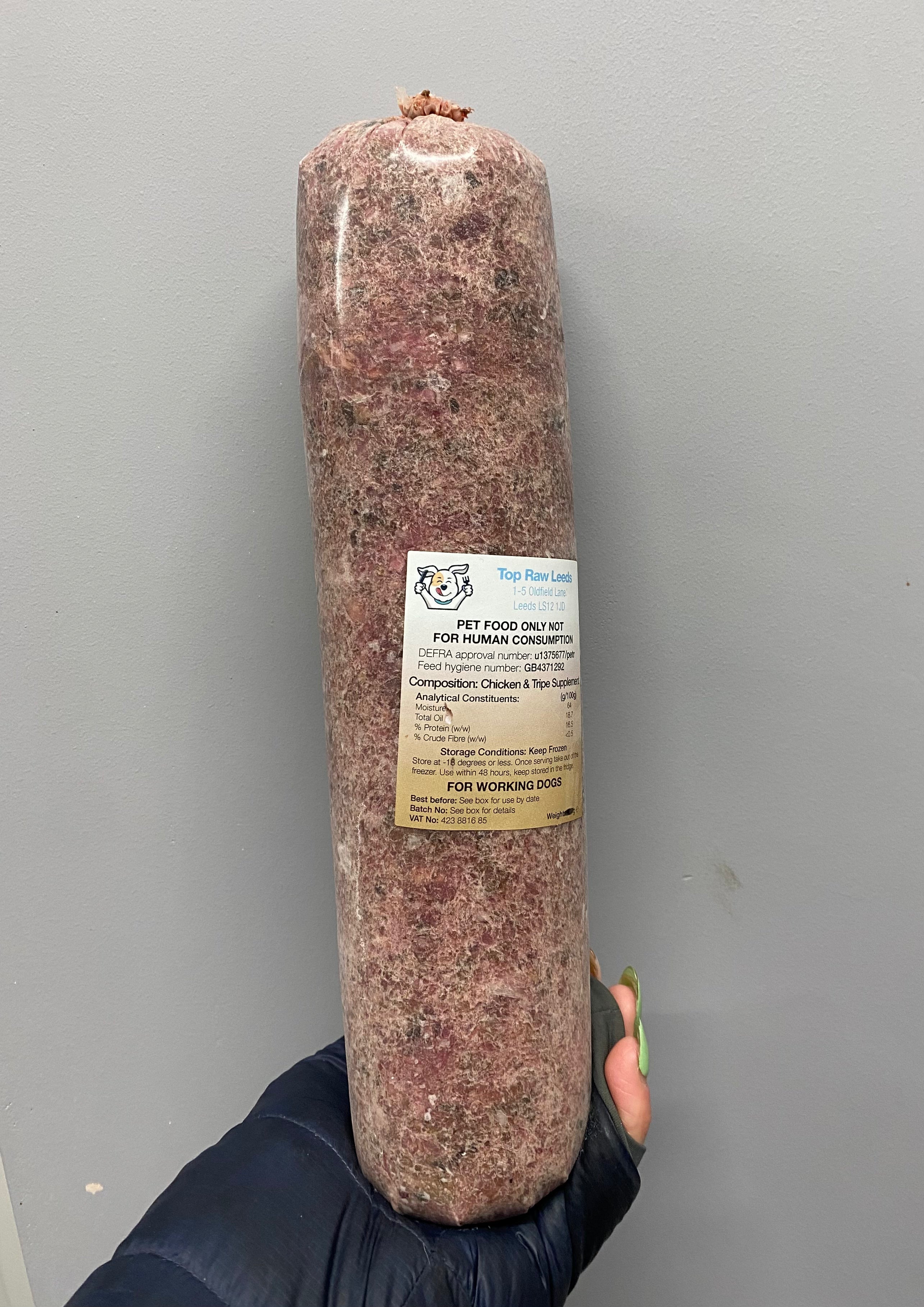 Chicken / Tripe Mince Mix ( 15 x 2lb Blocks) | Top Raw Leeds