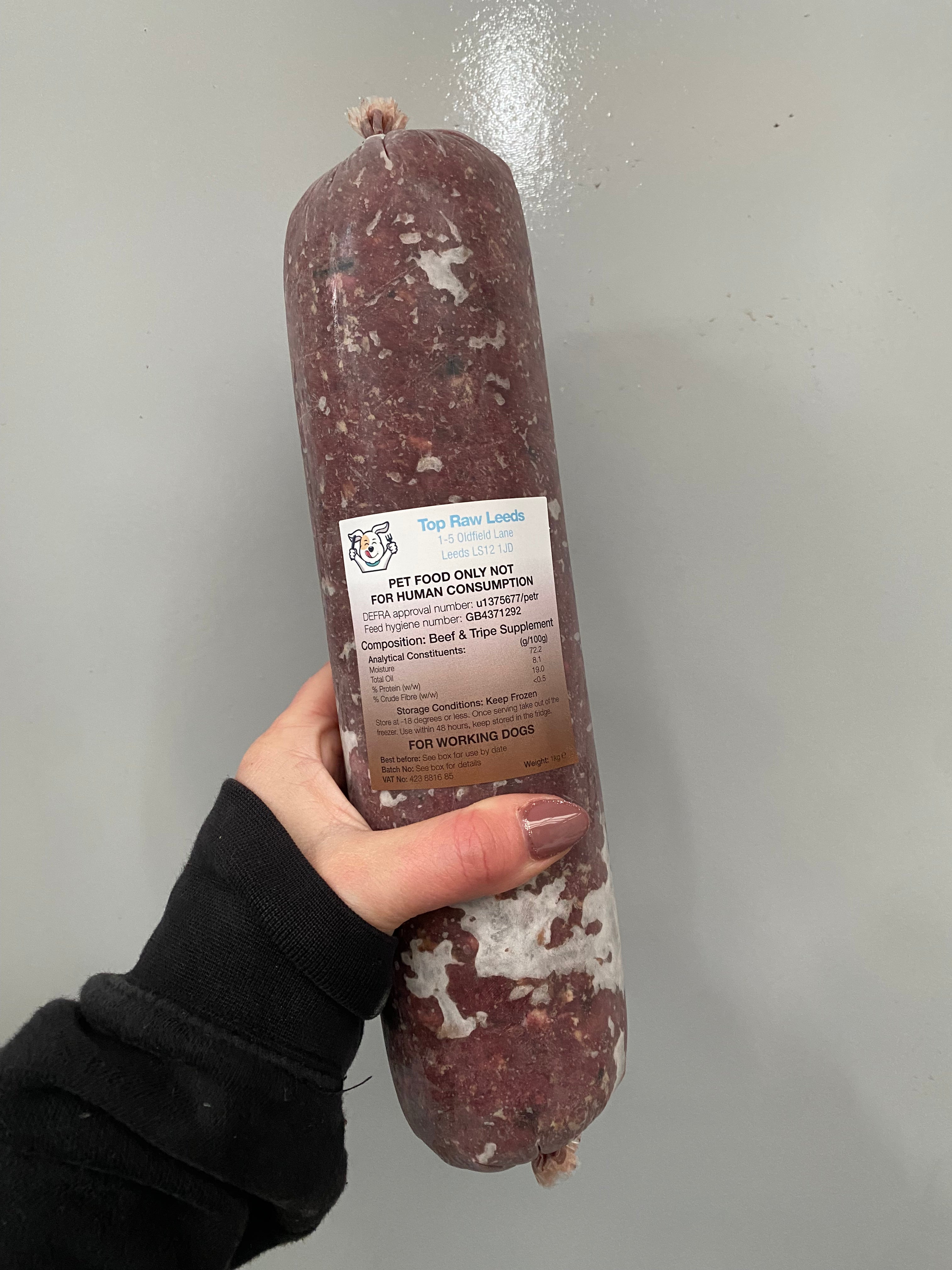 Beef / Tripe Mix (15 x 2lb Blocks) | Top Raw Leeds